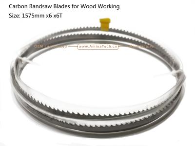 Aminatech Carbon Bandsaw Blades for Wood Working  Size: 1575mmx6x6T