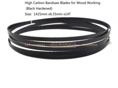 Aminatech High Carbon Bandsaw Blades for Wood Working (Black Hardened) Size:  1400/1425mm X6 X14T