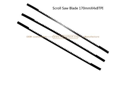 Scroll Saw Blade 170mmX4x8TPI Cutting wood,Plastic,Low-hardness metal