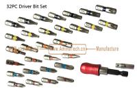 China 32PC Chrome Vanadium Driver Bit Set 105x71x45mm Box Pack Screwing Tool for sale