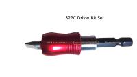 China 32PC Chrome Vanadium Driver Bit Set 105x71x45mm Box Pack Screwing Tool for sale