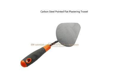 China Carbon Steel Pointed Flat Plastering Trowel for sale