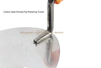 China Carbon Steel Pointed Flat Plastering Trowel for sale