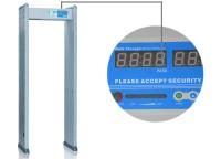 China Weatherproof Portable Metal Detector Gate 4 Zones 200 Sensitivity Password Protection for sale