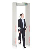 China 6 Zone Walk Through Metal Detector 400 Level Sensitivity Security Gate with PC Network for sale