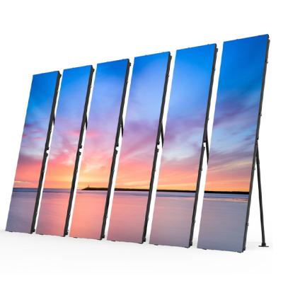 China P1.875 P2 P2.5 leidden Draagbare Geleide Digitale het Scherm van de Affichevertoning Binnen Reclame Te koop