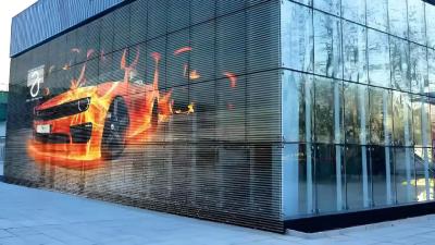China 2500 - 3000 Nits Transparent LED Screen Display With 3840Hz Refresh Rate for sale
