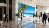 China Micro Type Fully Flip Chip Common Cathode Energy Saving COB Display Panel 600x337.5mm for sale