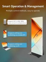 China High Definition LED Advertising Machine Multi Angle Tri Fold LED Display for sale