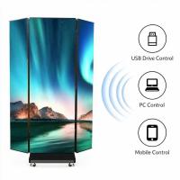 China High Definition LED Advertising Machine Multi Angle Tri Fold LED Display for sale