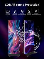 China High Definition LED Advertising Machine Multi Angle Tri Fold LED Display for sale
