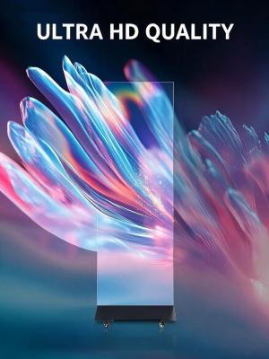 China COB LED Advertising Display Floor Stand Waterproof LED Screen Poster for sale