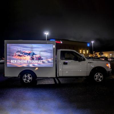 China Mobile Led Screen Billboard Truck P6 1/8 Scan Outdoor Video Wall for sale