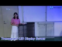 Mesh Transparent LED Display Screen Full Color Super Slim Bright Flexible Outdoor