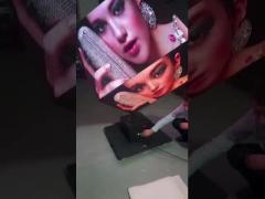 The Rubik's Cube LED display screen features a modular cubic structure, displays high-definition ima