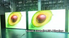 The outdoor LED display screen features a specially designed snap-on quick-installation structure
