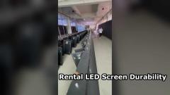 Actual performance of aging LED displays in rental cabinets