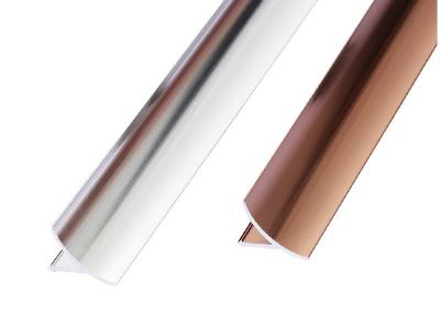 Cina Disposizione del bordo delle mattonelle del bagno anodizzata disposizione di alluminio delle mattonelle del bordo del quadrato del metallo in vendita