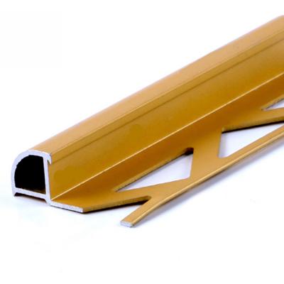 Cina Bordo di alluminio U L forma del giro della disposizione delle mattonelle di Rose Gold Carpet Transition Ceramic 20mm in vendita