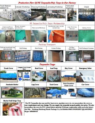 China Multifunctioneel waterdicht sterk pe het geteerde zeildoekblad van geteerde zeildoeken polytarp Te koop