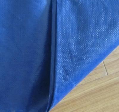 China 170gsm pe gelamineerde fabirc blauwe/zwarte kleur Te koop