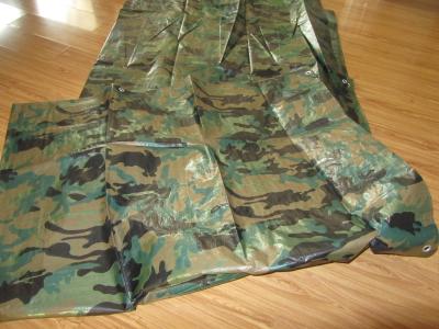 China camo/green reversible polyethylene tarpaulin for sale