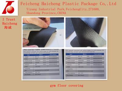 China lona revestida de la lona del pvc del revestimiento de suelos del gimnasio en venta