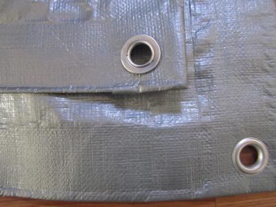 China lona gris del producto final PE del color 210gsm con los ojeteador en venta