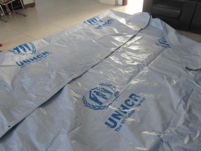 China Reinforced Plastic Tarpaulin Plastic Sheets/Rolls on UN/MSF/IFRC specifications en venta