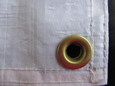 China brass eyelets sewn poly tarp,  tarps, plastic tarpaulin en venta
