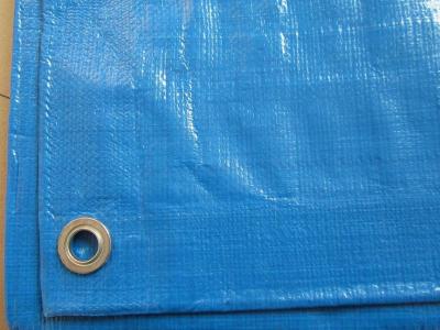 China 180gsm blue/white ready made tarps PE tarps waterproof PE tarpaulin plastic sheet en venta