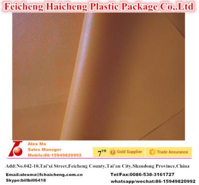China Pitted Surface Waterproof & Fire Retardant PVC Tarpaulin In Rolls for Truck Cover en venta