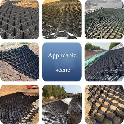China black HDPE Geocells ground grid paver soil reinforcement slope protection for erosion control for sale