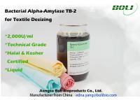 China High Activity Alpha Amylase Enzyme Technical Grade 2000 U/ml Low Temperature Textile Desizing for sale