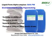 China Bacterial Alpha Amylase BAA PW Liquid 1500 U/ml for Papermaking Starch Modification for sale