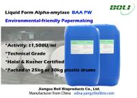 China Bacterial Alpha Amylase BAA PW Liquid 1500 U/ml for Papermaking Starch Modification for sale