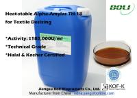 China High Activity Textile Desizing Liquid Alpha Amylase 180000 U/ml Heat Stable for sale