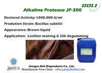China Liquid Alkaline Protease JP-300 300000 U/mL for Leather Processing and Silk Degumming for sale