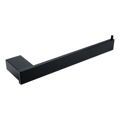 China Open Matte Black Square Towel Ring for sale