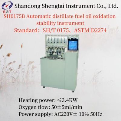 China Potência de aquecimento ≤ 3,4 kW Instrumento automático de estabilidade de oxidação do óleo combustível destilado AC220V ± 10% 50Hz à venda