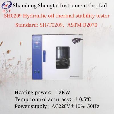 China Potência de aquecimento 1,2 kW Teste de estabilidade térmica de óleo hidráulico AC220V ± 10% 50Hz Precisão ± 0,5°C à venda