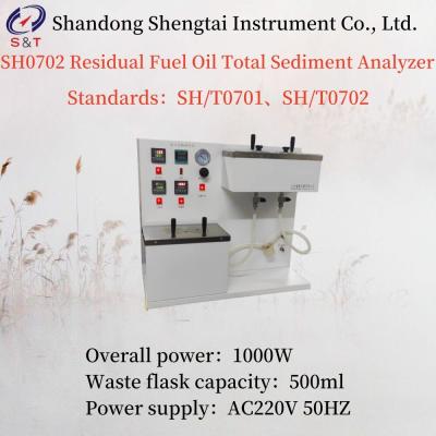 China Área de ensaio ASTM D4870 0,5% M/M Óleo de combustível residual Analisador de sedimentos total Potência global 1000 W à venda