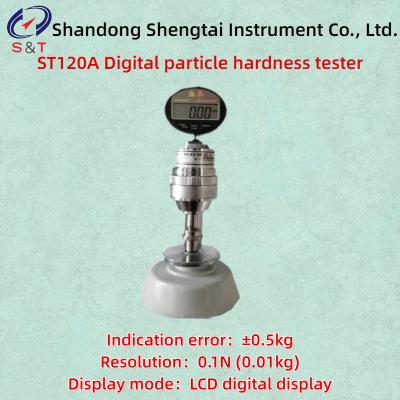 중국 0.1N (0.01kg) 해상도 디지털 입자 딱딱성 검사기 ST120A 표시 오류: ±0.5kg 판매용