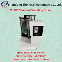 China ST-200 Tapping Type Standard Vibrating Screen Machine Screen Layer 2-7 Rotation Stroke 25mm for sale