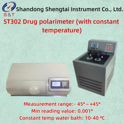 China CHP 0621 Thermostatic Drug Polarimeter ST302 Range - 45°～+45° Water Bath 10-40 ℃ for sale