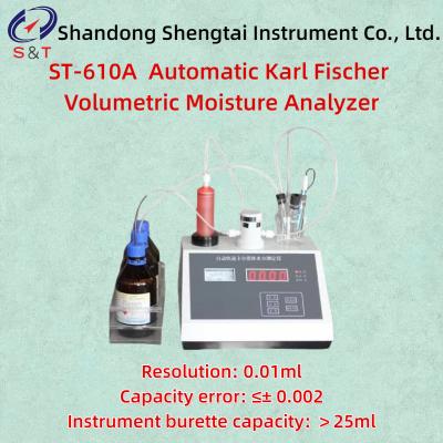 China Sensitivity 10-6A Automatic Karl Fischer Volumetric Moisture Analyzer ST-610A for sale