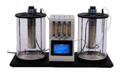 China 2 muestras Tester de características de espuma de cristal líquido 5 ?? 100 °C cilindro de medición de 1000 ml ASTMD892 en venta