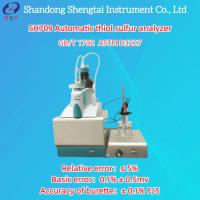 China Automatic Thiol Sulfur Analyzer 10ml Burette ASTM D3227 for sale