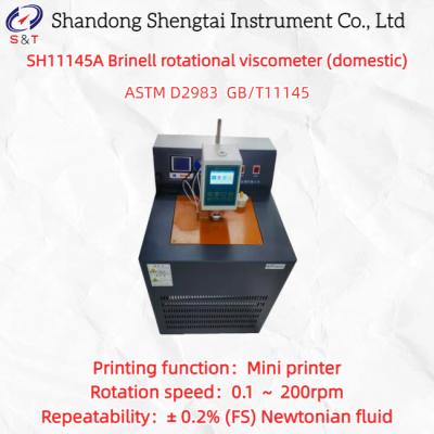 China Viscosímetro rotacional Brinell 0.1-200rpm Digital PID para pruebas de aceite lubricante en venta