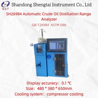 China PT100 Automatic Crude Oil Distillation Range Analyzer Room temp ～ 400 ℃ ASTM D86 for sale